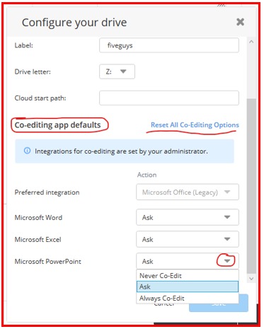 Egnyte Co-Edit Options – Five Guys Help Center